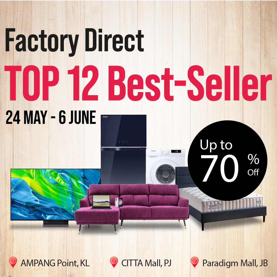 [FACTORY OUTLET] Factory Direct TOP 12 Best-Sellers | Harvey Norman ...